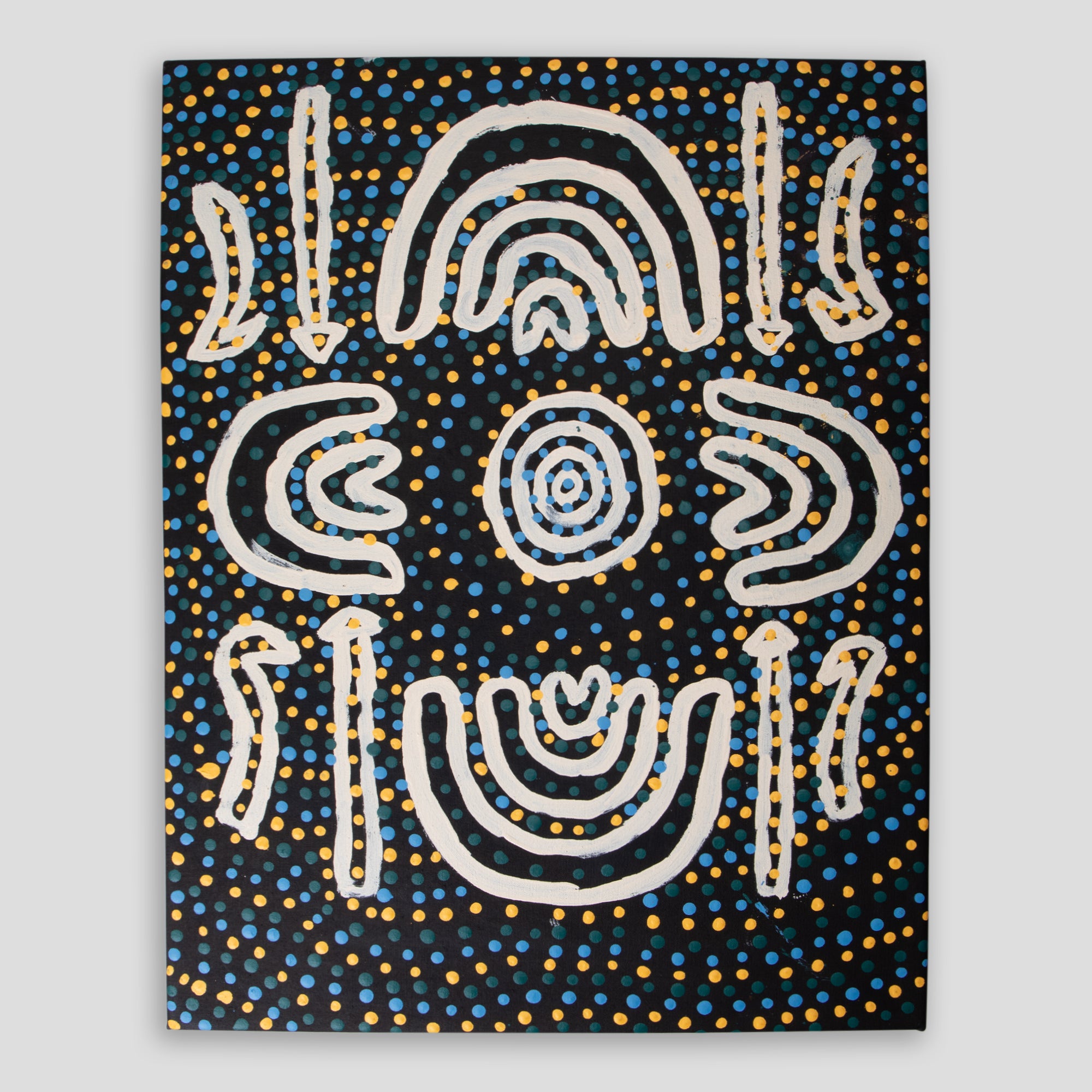 Keanu Nelson Tjakamarra - "Yalka Tjukurrpa (bush onion dreaming ...