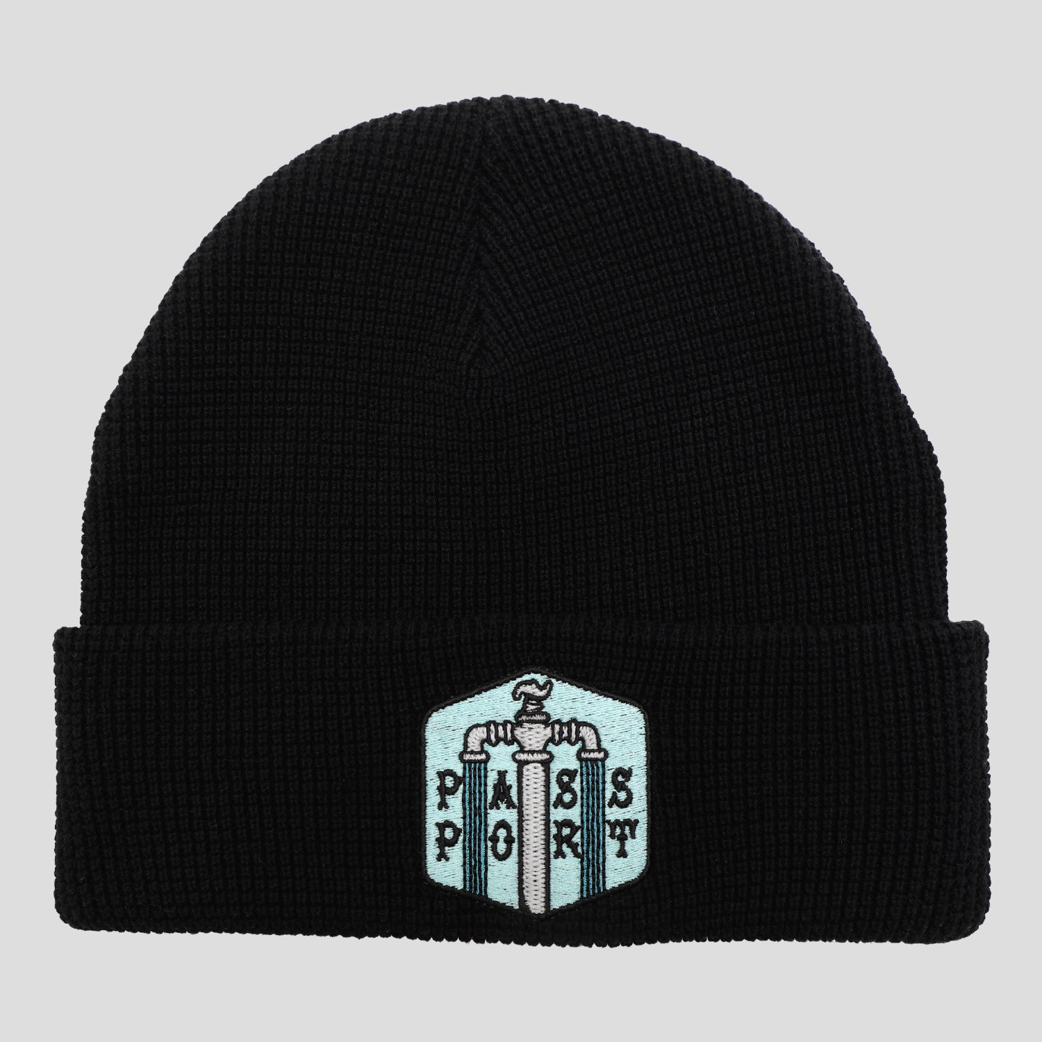 Pass~Port Water Supply Waffle Beanie - Black