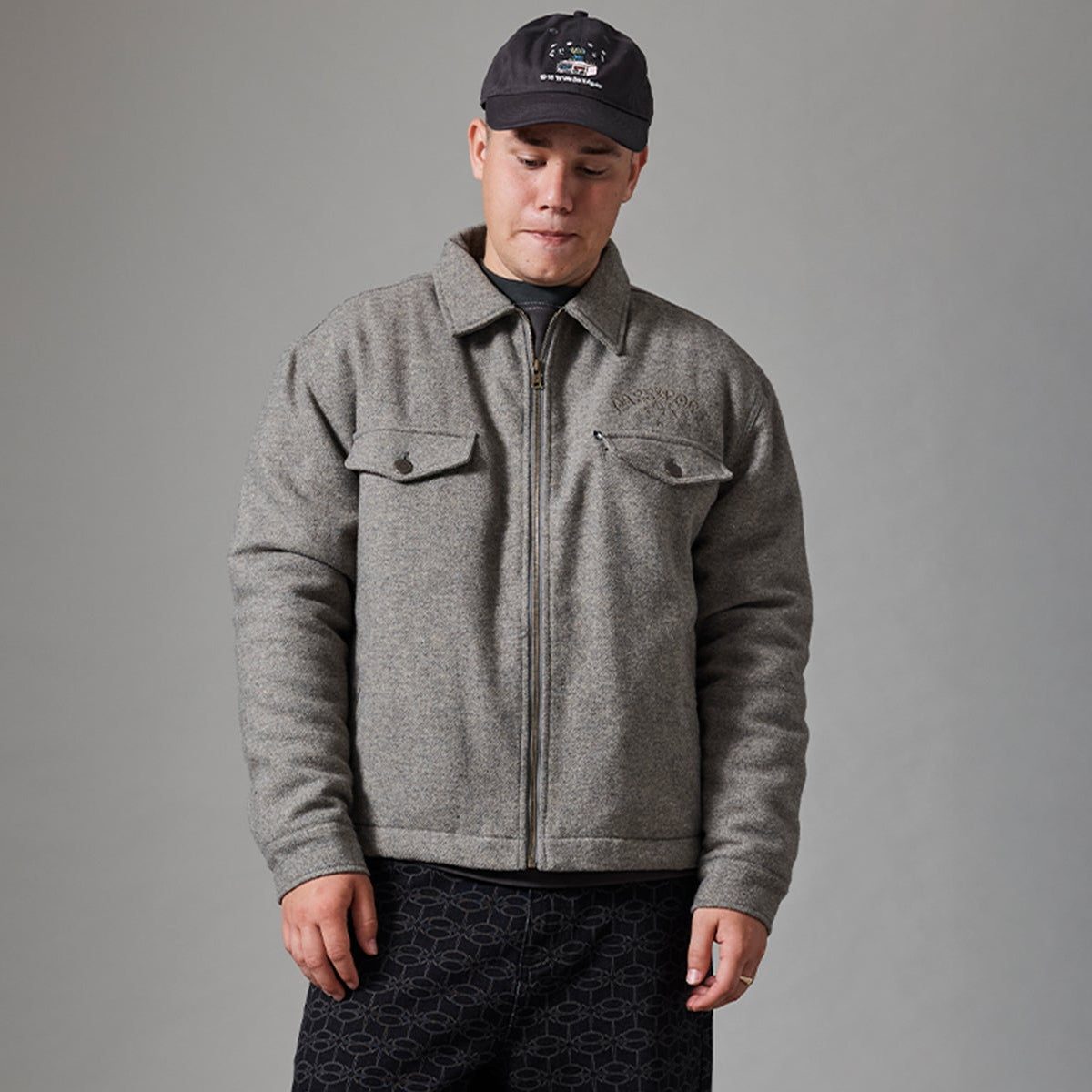 Pass~Port Arthur Wool Zip Jacket - Grey Marle